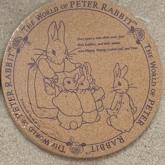 Kitchen | Peter Rabbit Cork Trivet Hot Pad Nwt | Poshmark